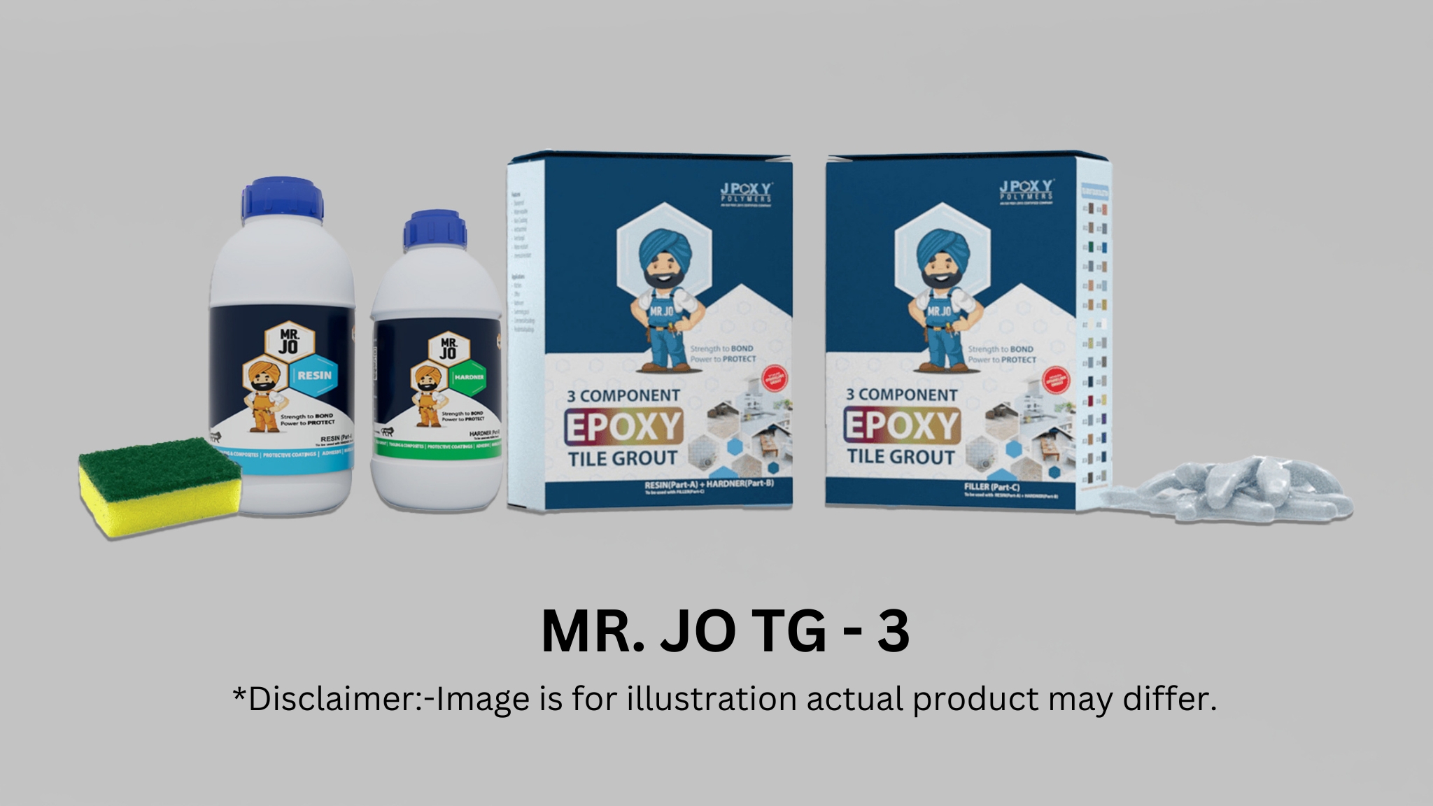 MR. JO TG-3 Tile Grout Mr. JO Colored Epoxy