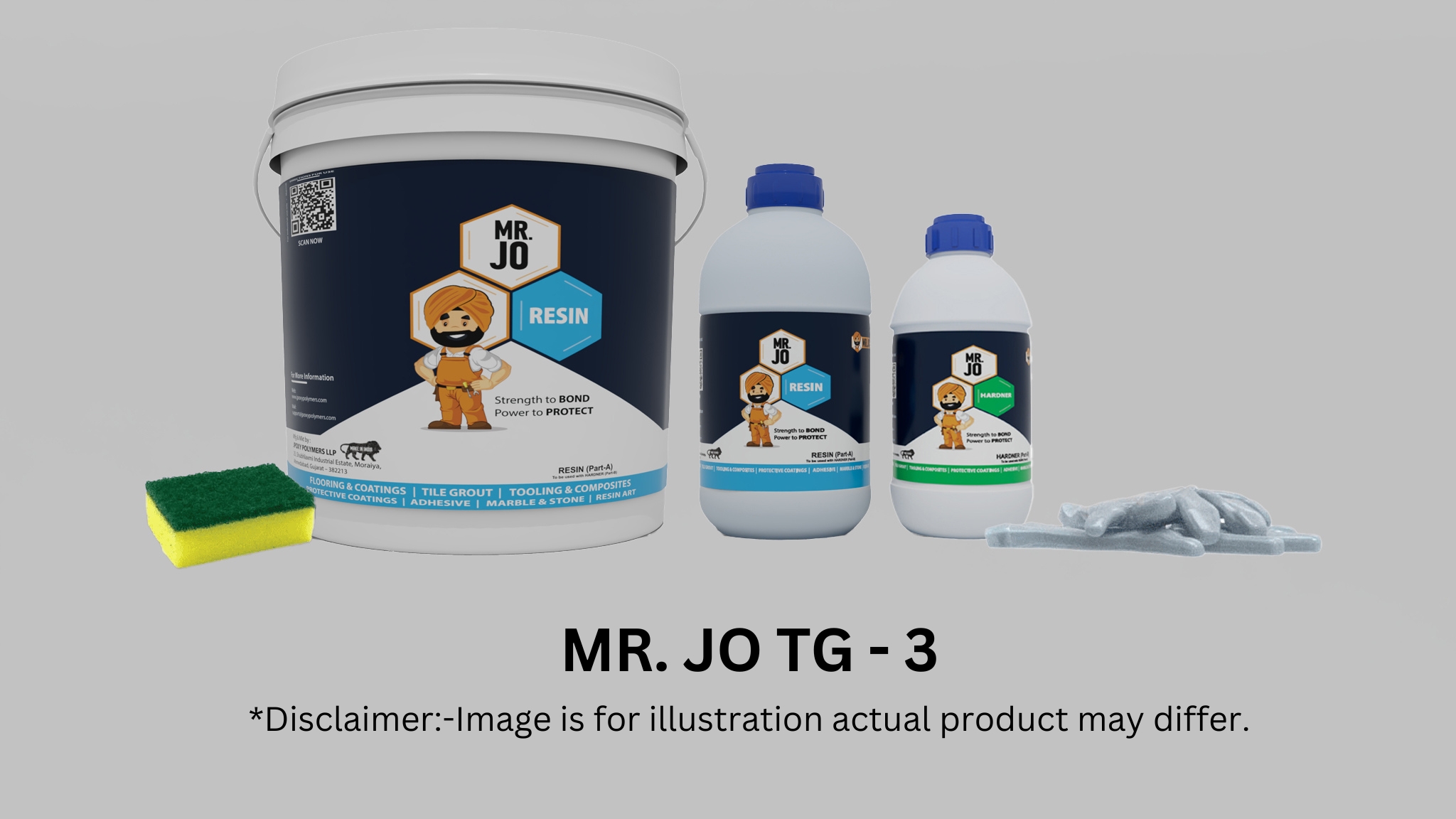 MR. JO TG-3 Tile Grout Mr. JO Colored Epoxy