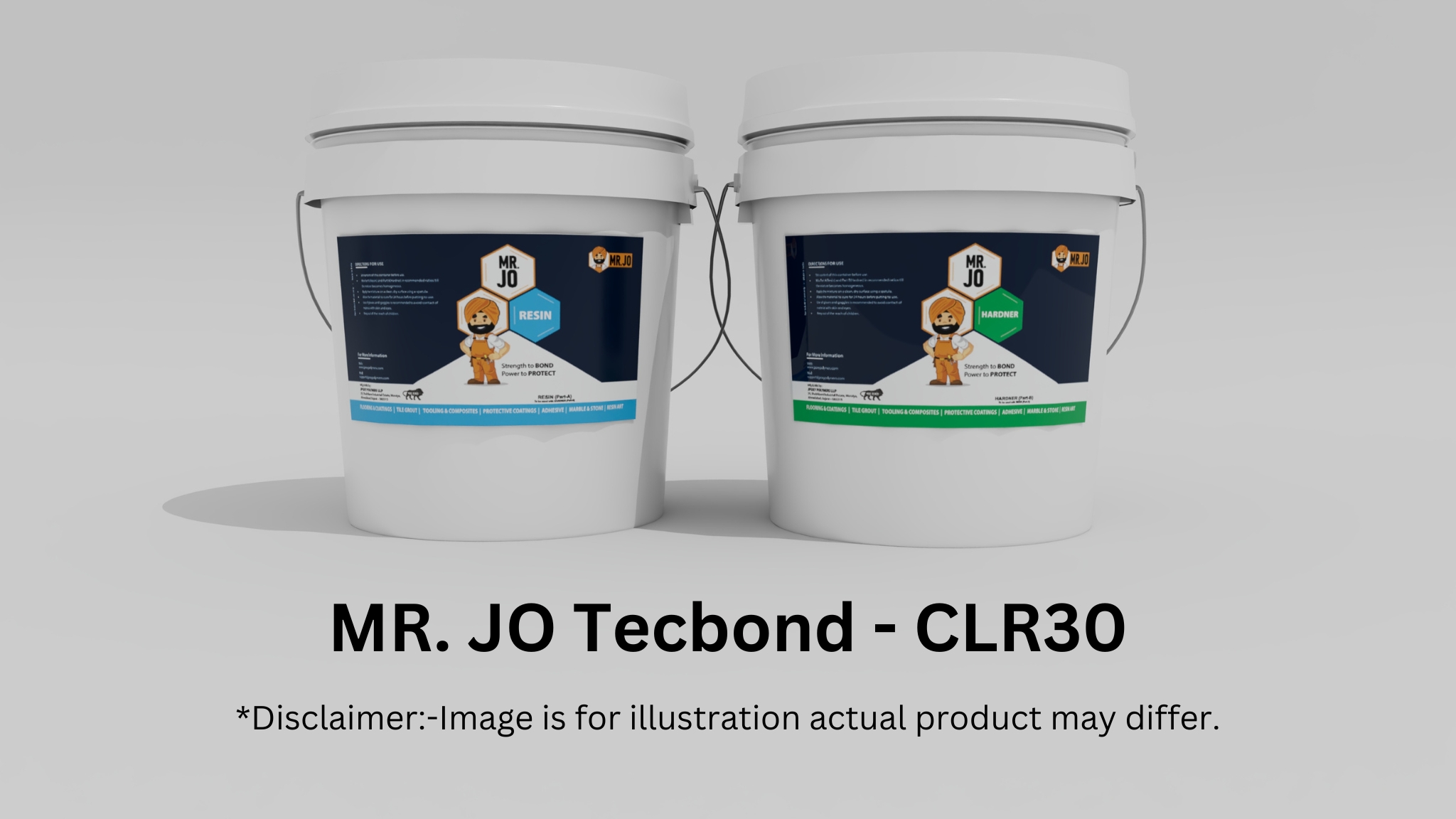 MR. JO Tecbond – CLR30 Clear Glue with 30 Minutes Pot life